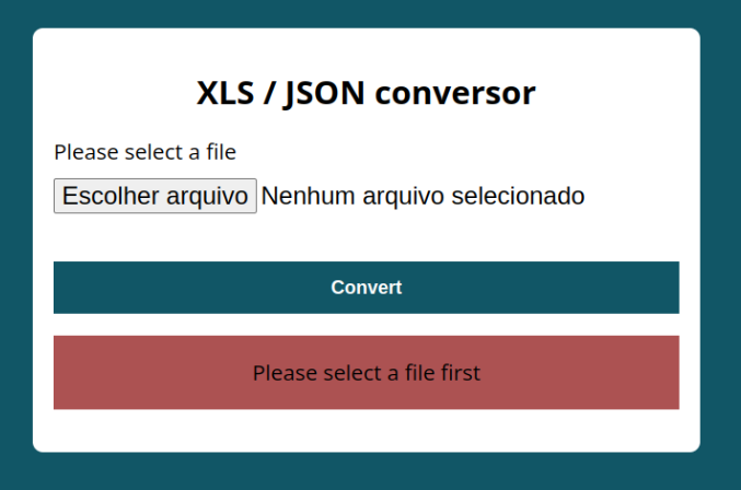 GitHub - thiago-burnatt/xls-json-converter: A web tool which converts ...