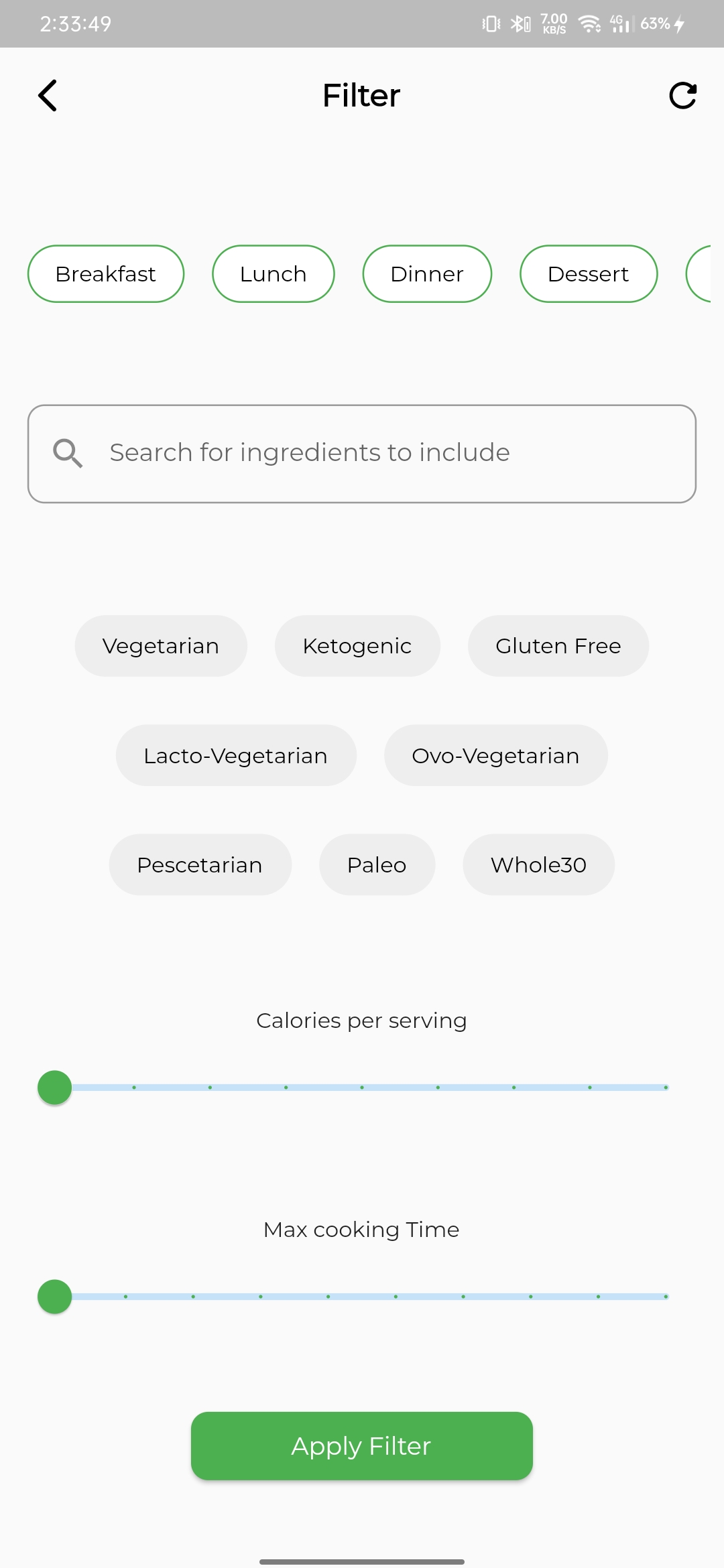 A Simple Food Recipe Application A Simple Food Recipe Application