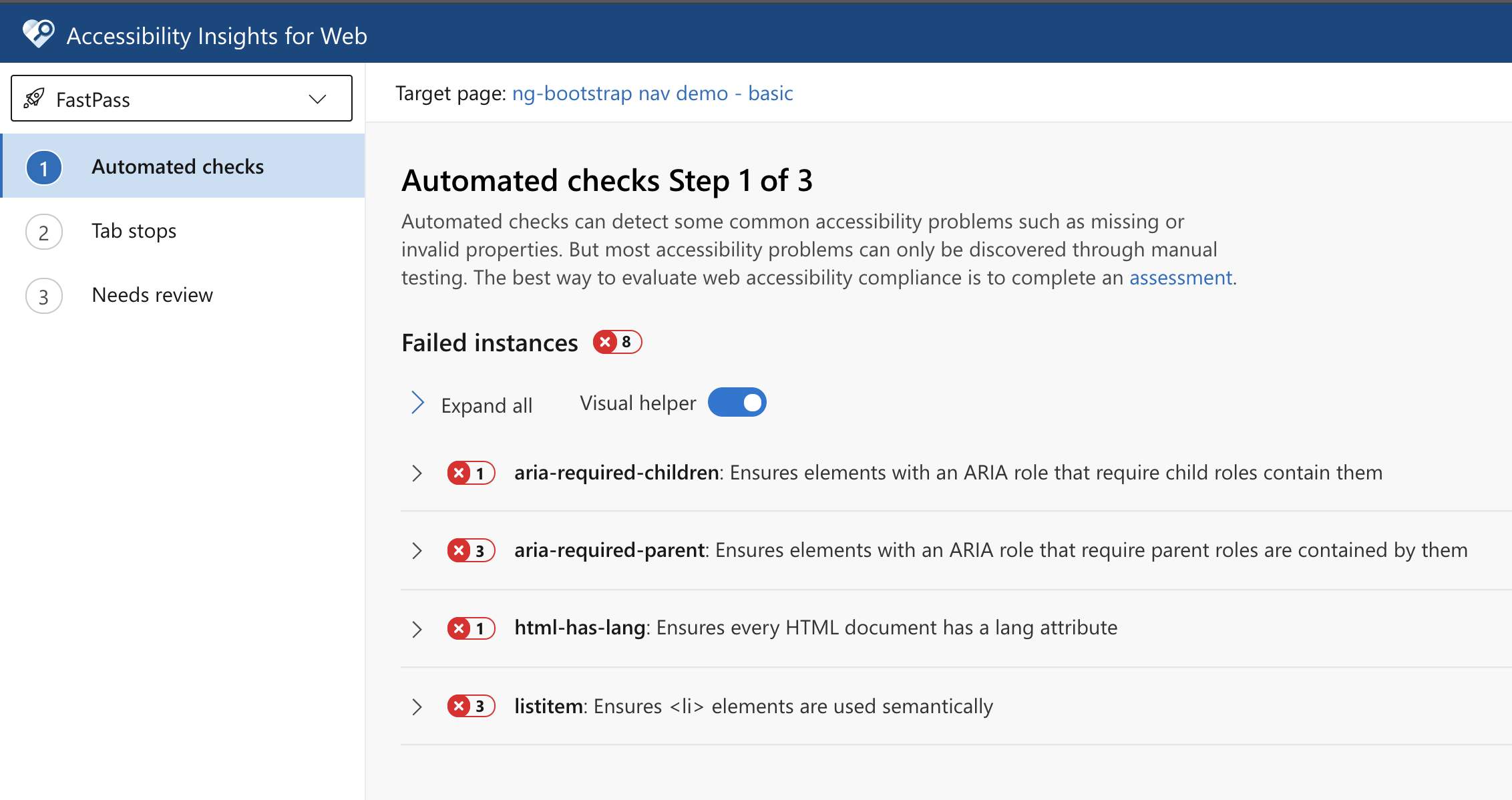 Accessibility errors with Axe Dev Tools scanner · Issue #4090 · ng-bootstrap/ng-bootstrap · GitHub