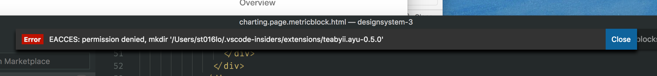 Cannot update extensions: permissions issue? · Issue #32551 · microsoft ...