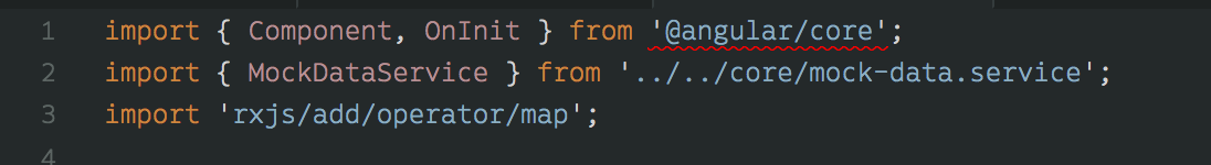 @angulr/core flagged as module not found by tslint · Issue #34960 ...