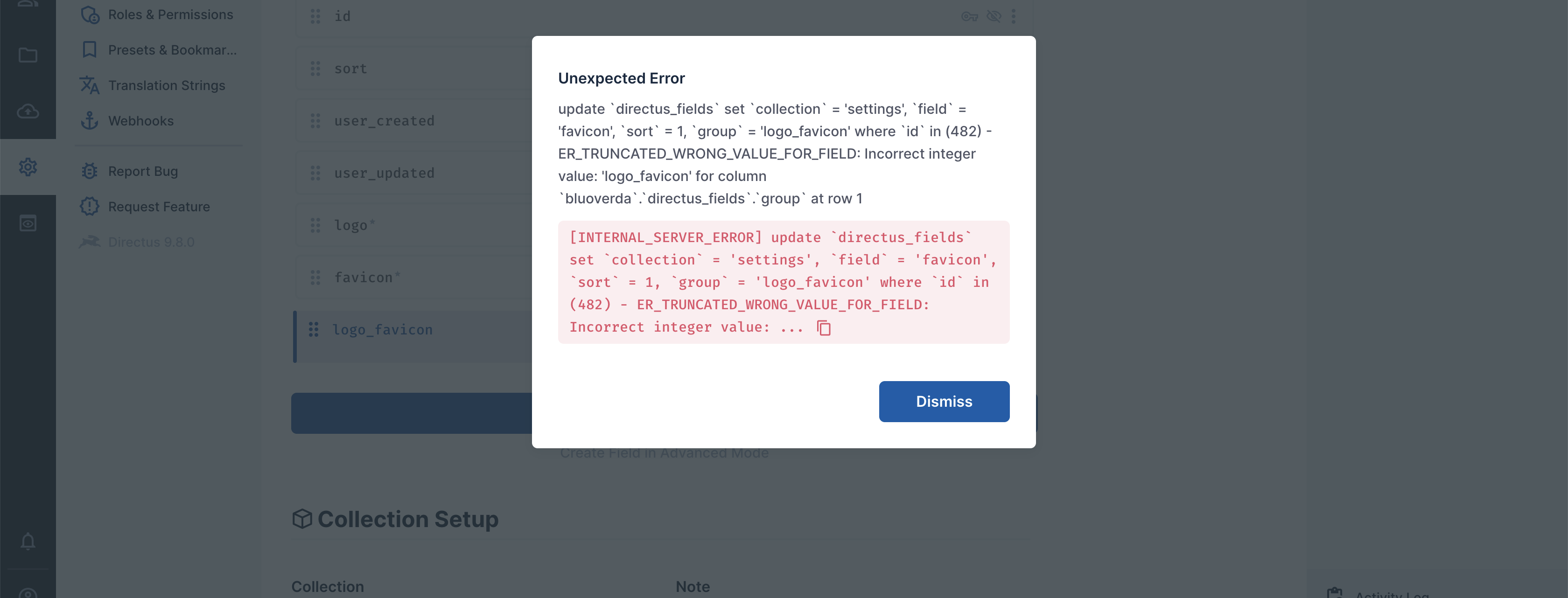 Not able to move fields inside fieldgroups anymore · Issue #12631 · directus/directus · GitHub