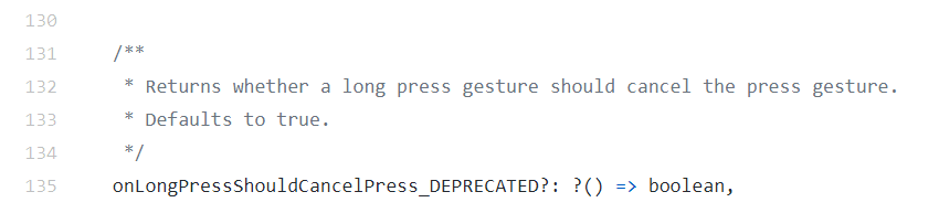 Long press event (Press and Hold) in Touchables cancels the onPress ...