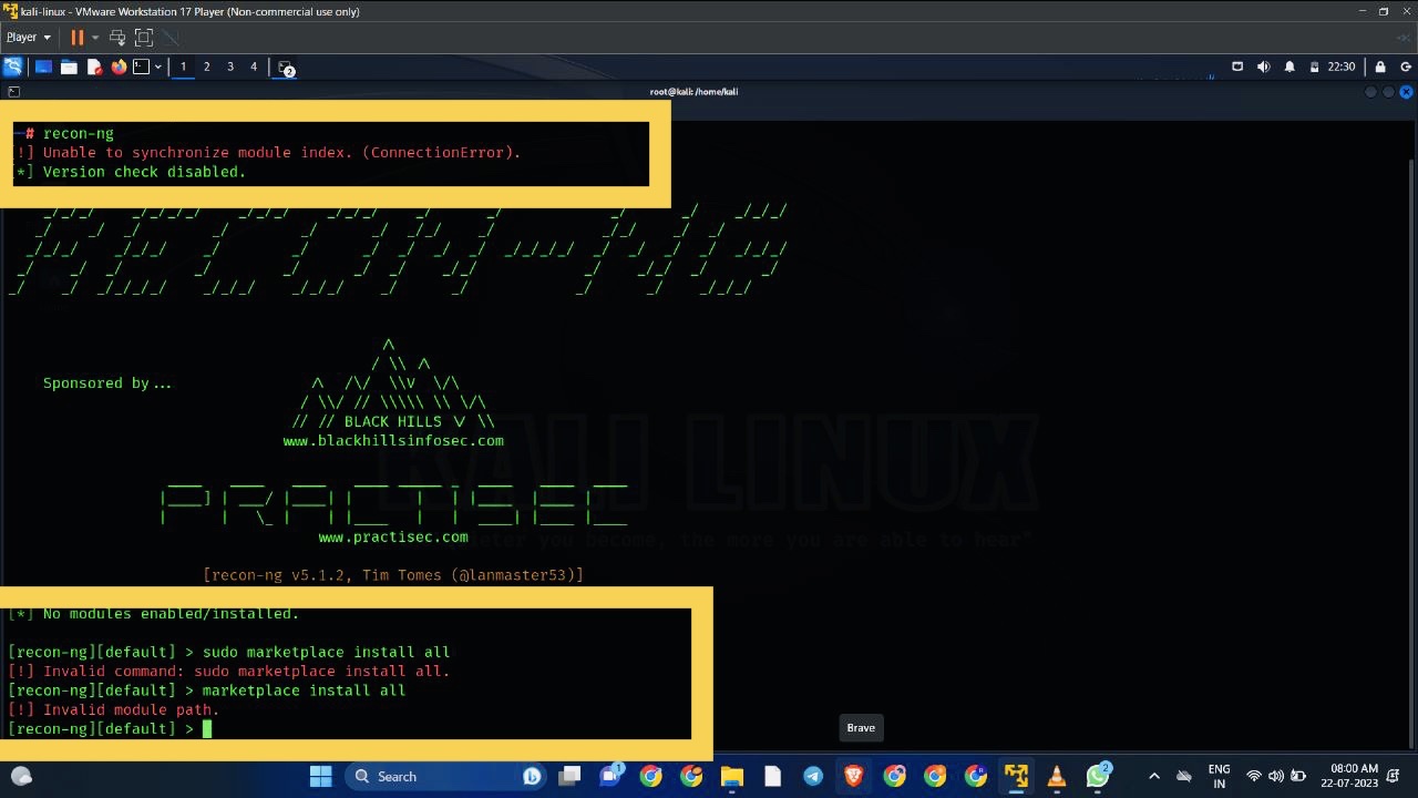 Recon-ng marketplace error · Issue #188 · lanmaster53/recon-ng · GitHub