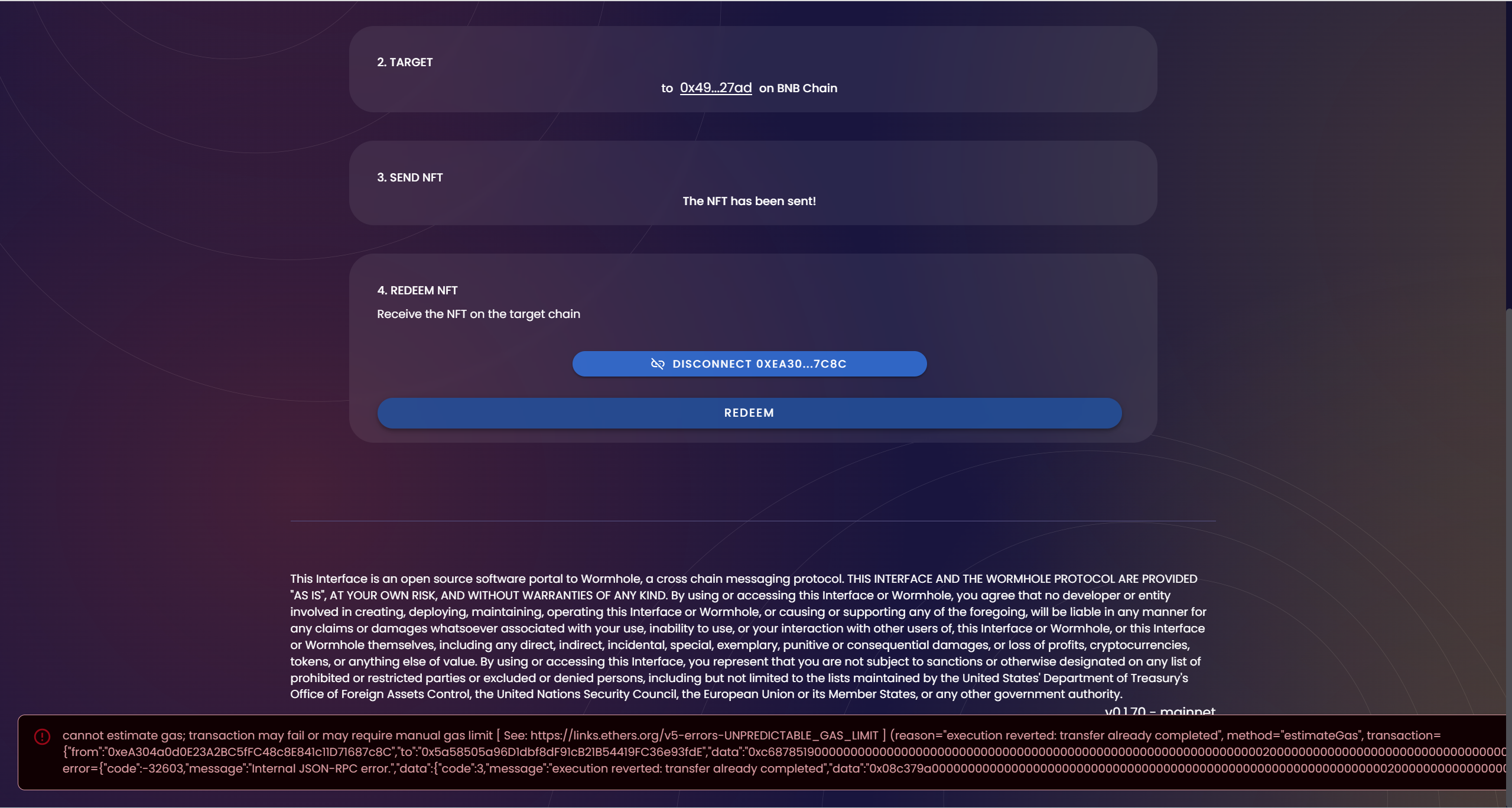 [support] cannot redeem Ones(NFT) on BSC · Issue #377 · XLabs/portal-bridge-ui · GitHub