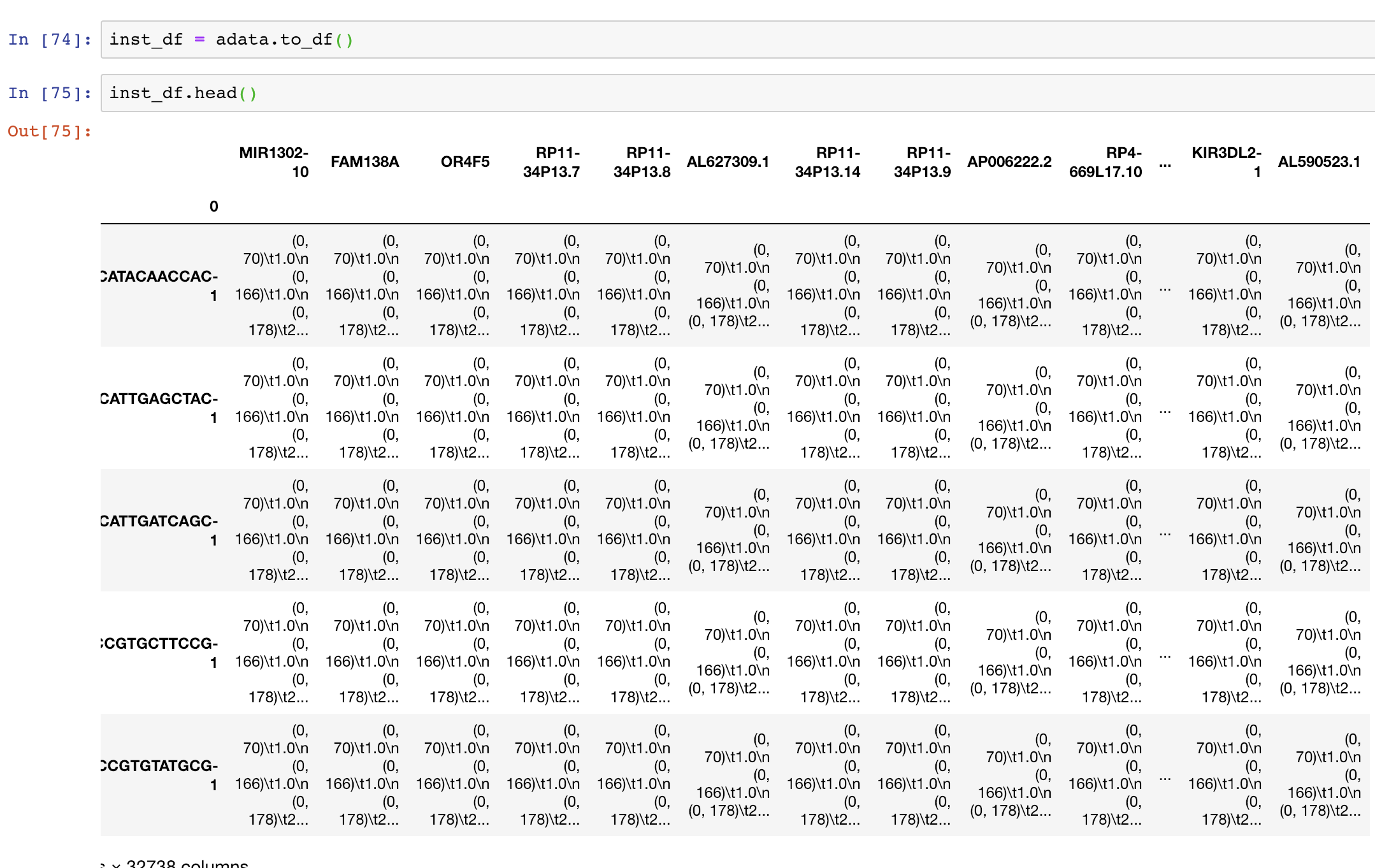 to_df method does not appear to be working correctly · Issue #417 · scverse/scanpy · GitHub