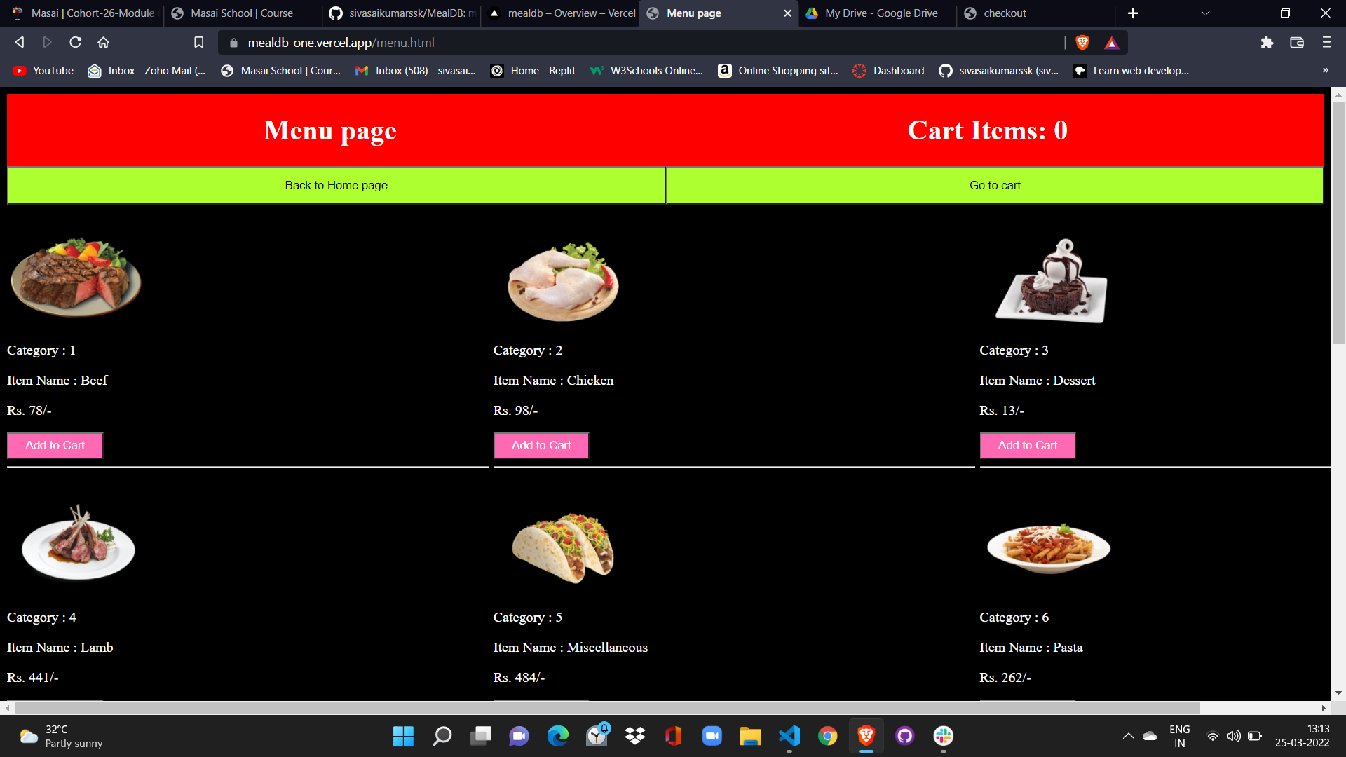 Github Sivasaikumarsskmealdb Mini Food Application Which Built By Using Api And Fetched The