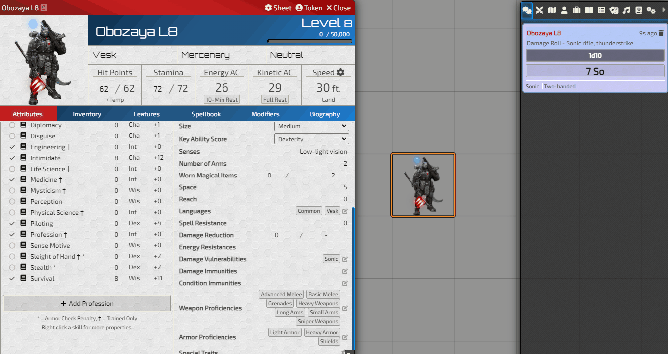 Sonic vulnerability not taken into account · Issue #1233 · foundryvtt-starfinder/foundryvtt ...