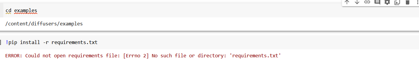 Error Could Not Open Requirements File · Issue 4803 · Huggingfacediffusers · Github 