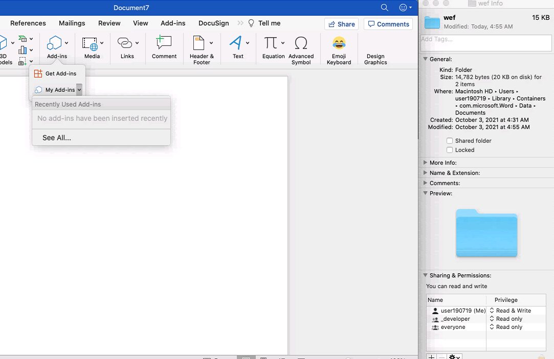 Unable To Show Addin While Sideloading In Mac · Issue 2157 · Officedevoffice Js · Github