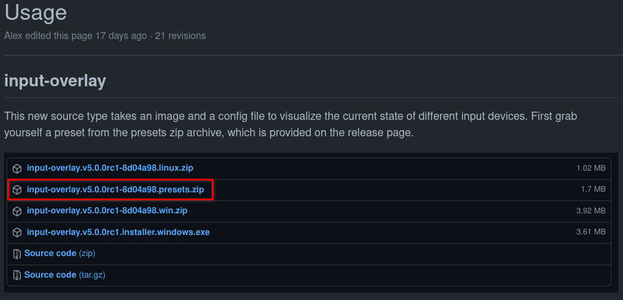 Can't find the provided presets. · Issue #242 · univrsal/input-overlay · GitHub