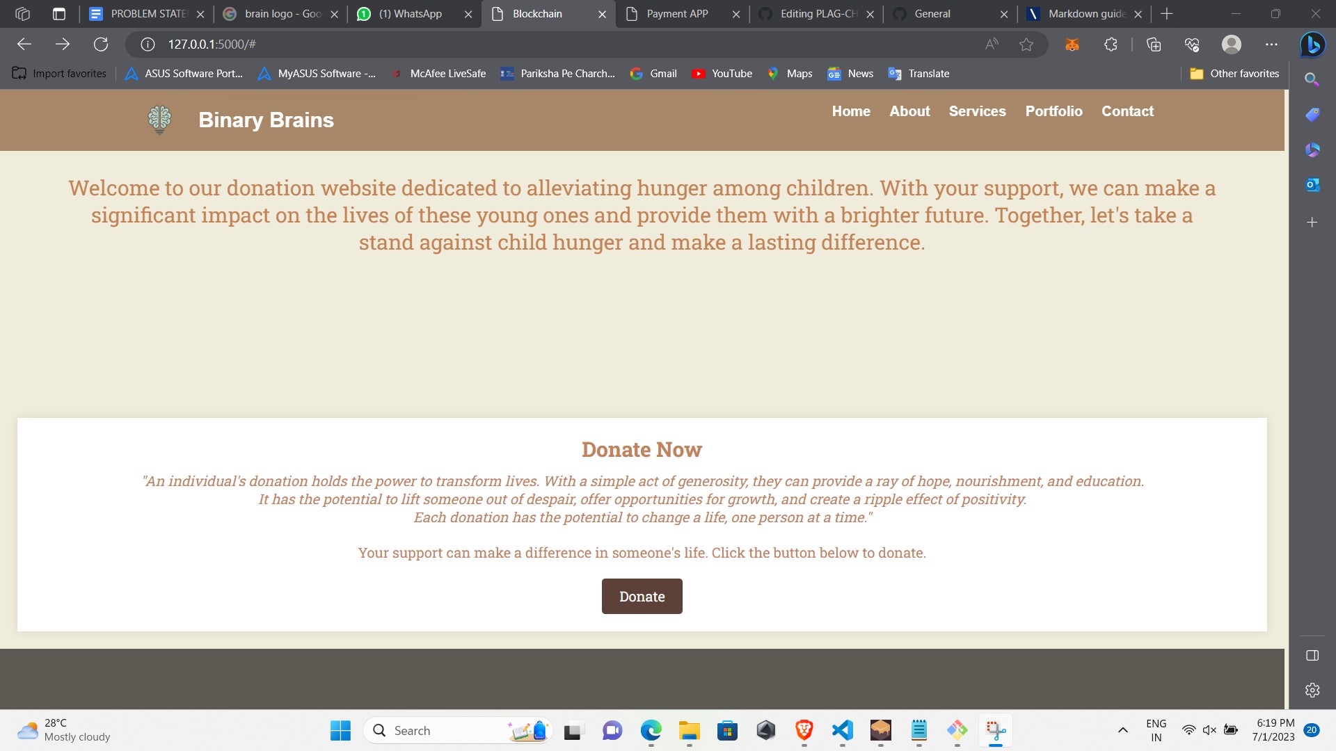 GitHub - Churanta/Blockchain-based-Charity-Donation-Platform
