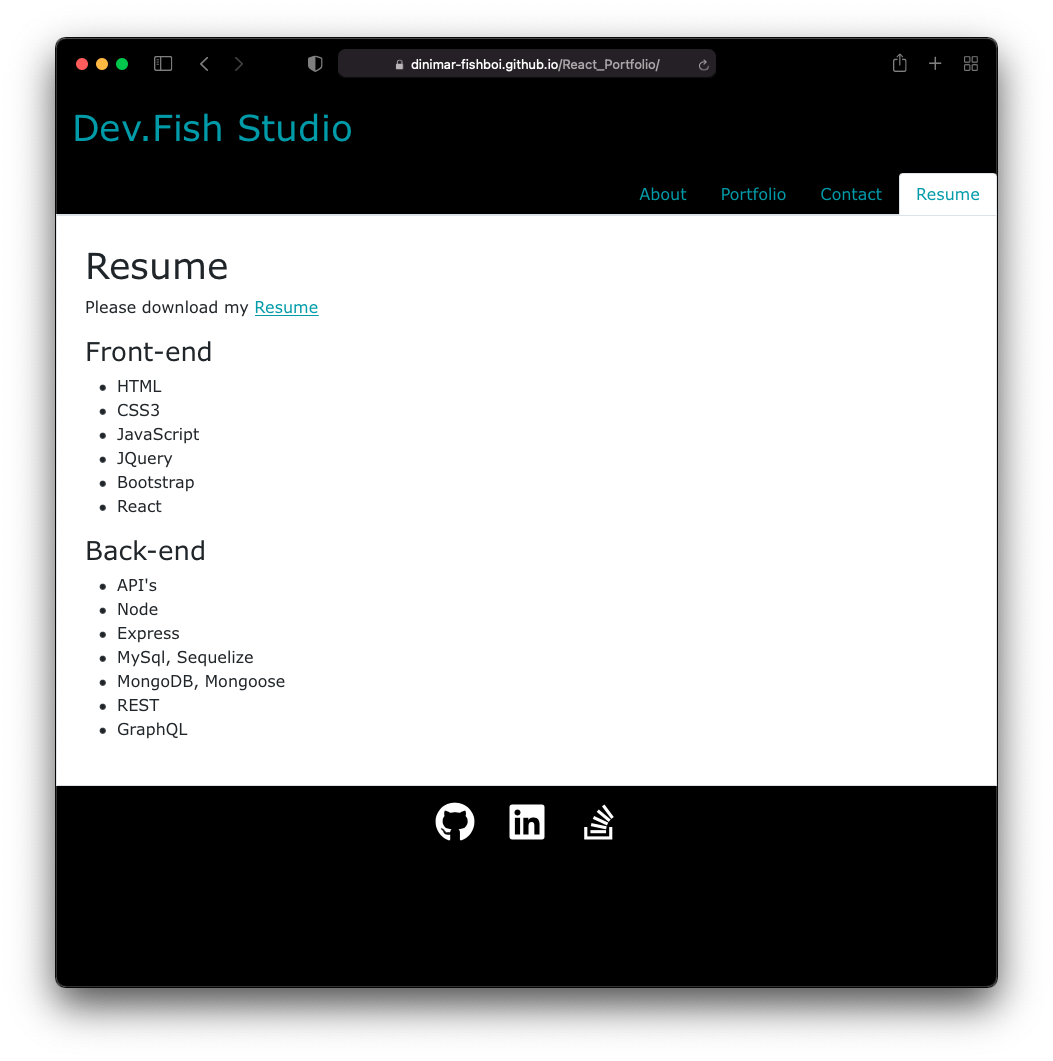 GitHub - Dinimar-Fishboi/React_Portfolio