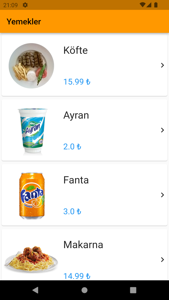 GitHub - ismetaydinn/ListViewYemekUygulamasi: Flutter udemy eğitimi listview ile yemek uygulaması.