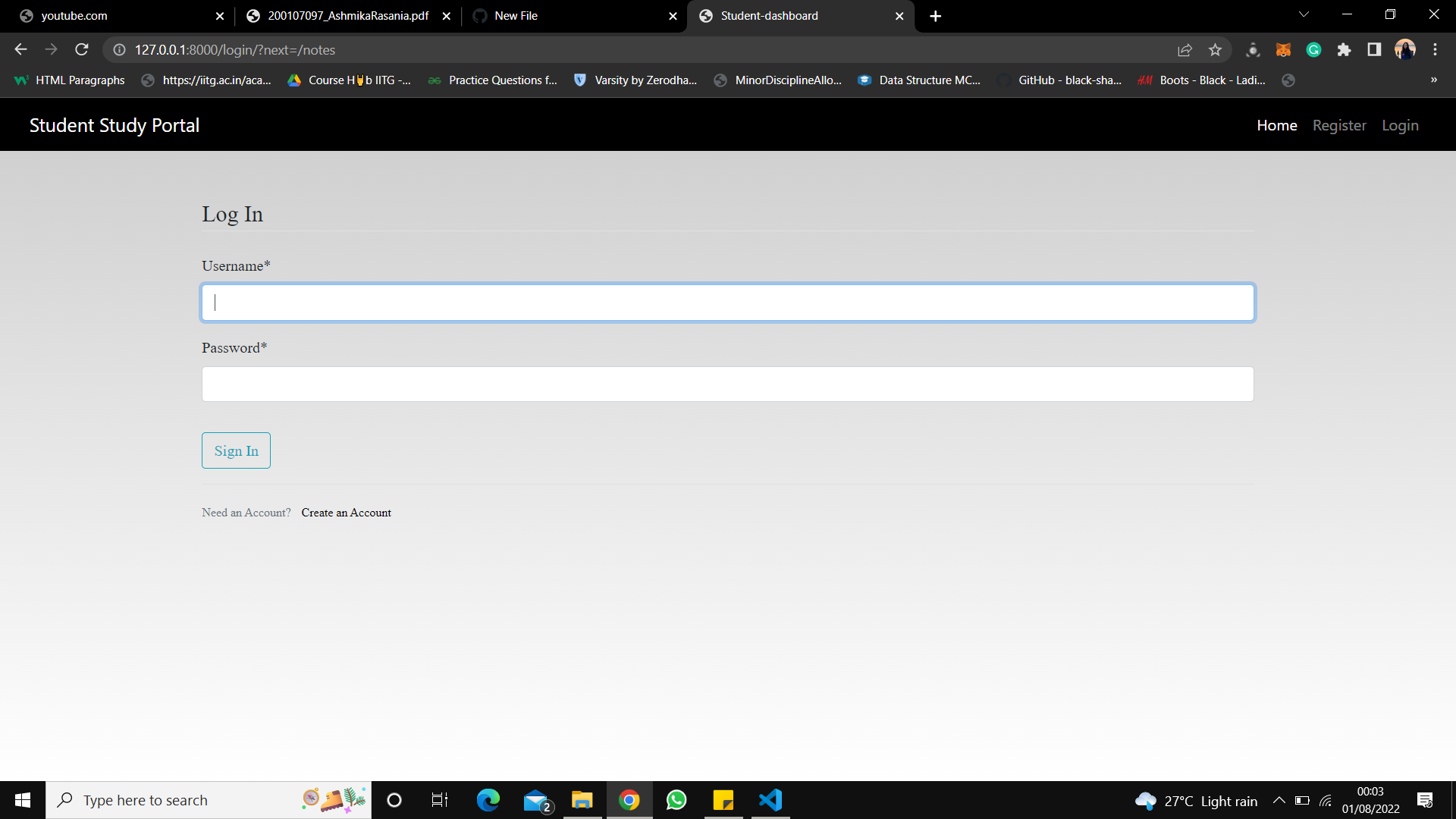 GitHub - ashmika09/studentstudyportal