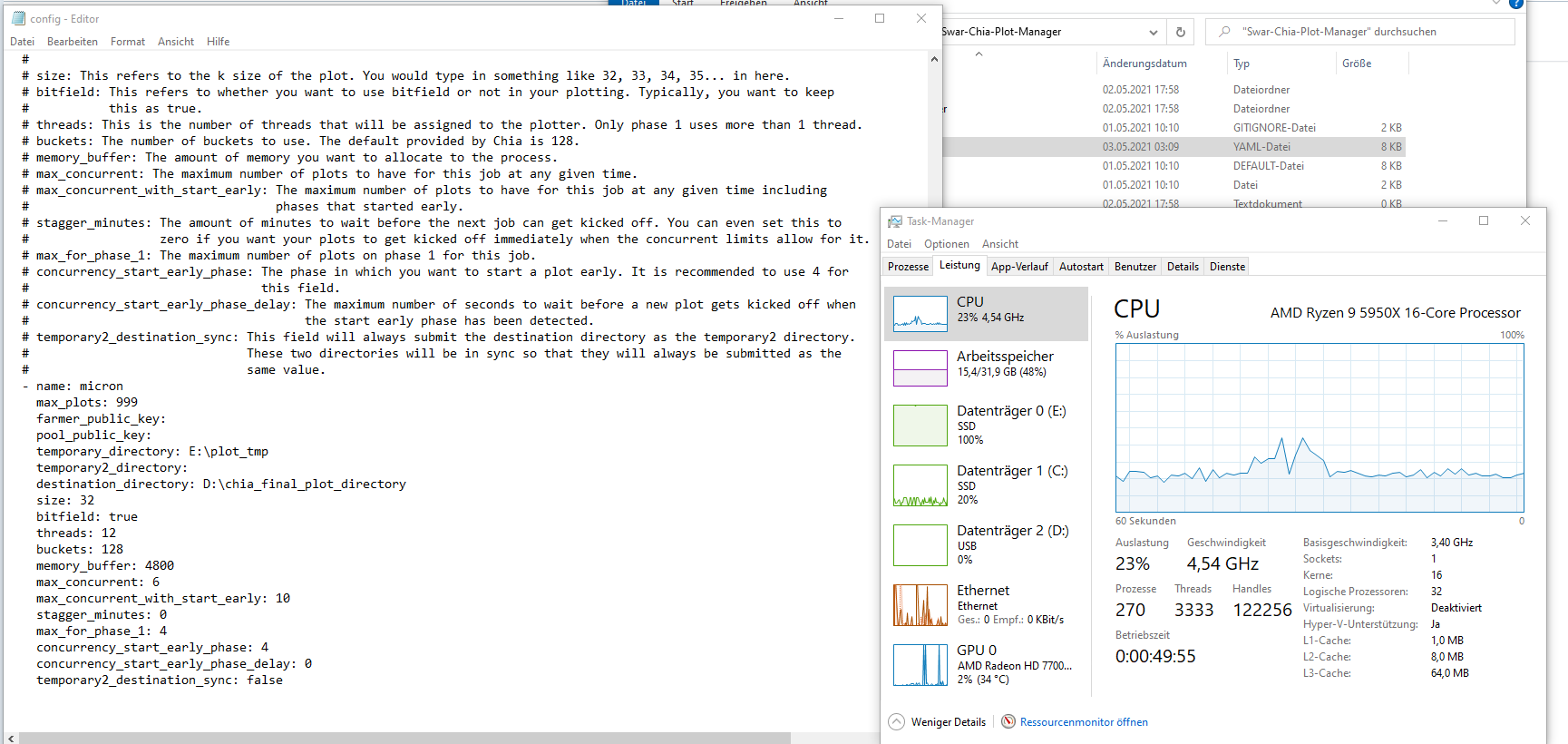 What did I wrong? · Issue #65 · swar/Swar-Chia-Plot-Manager · GitHub