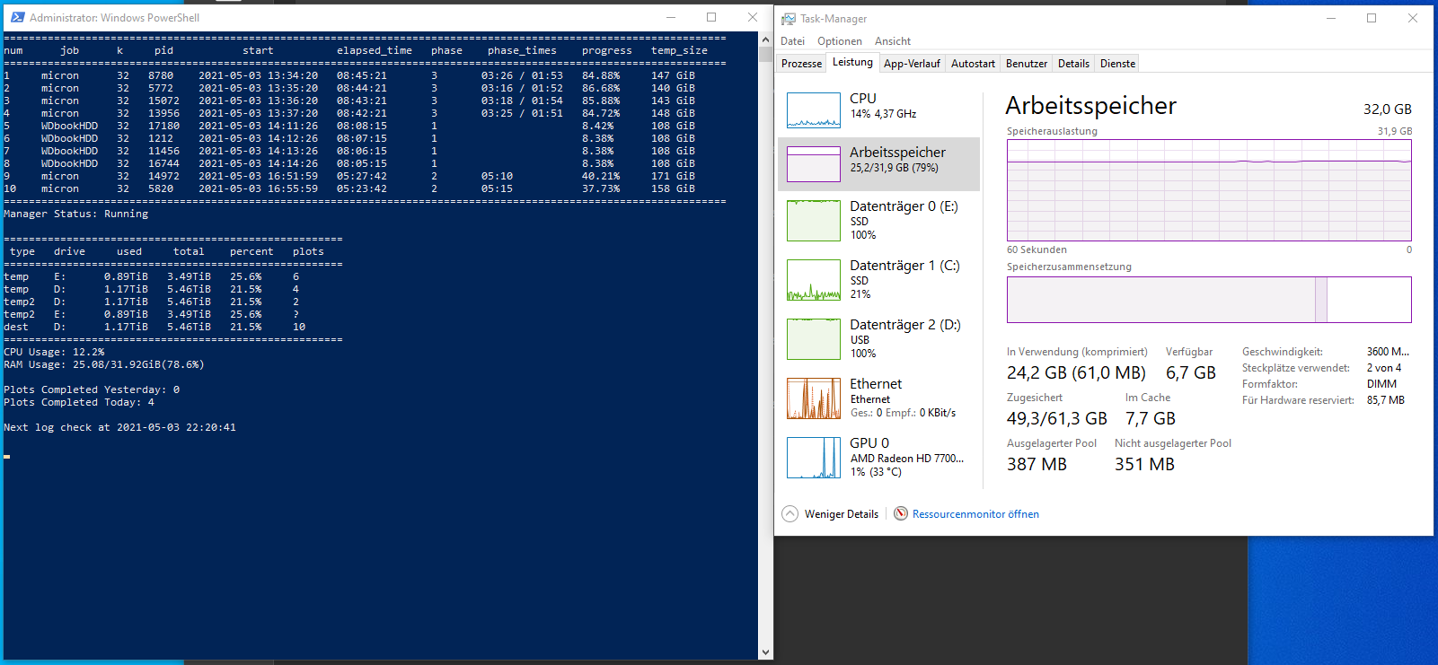 What did I wrong? · Issue #65 · swar/Swar-Chia-Plot-Manager · GitHub