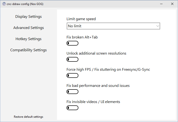 [Bug?] Nox - Chapter screens are being skipped · Issue #252 · FunkyFr3sh/cnc-ddraw · GitHub