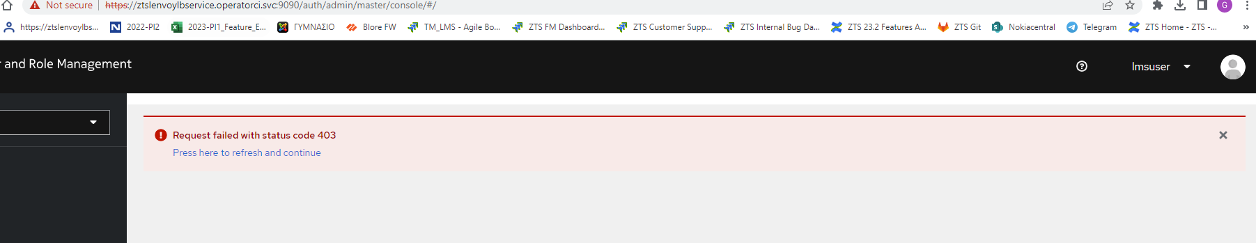 Keycloak Login With Non Admin User Go To Home Page Is Redundant · Issue 16654 · Keycloak