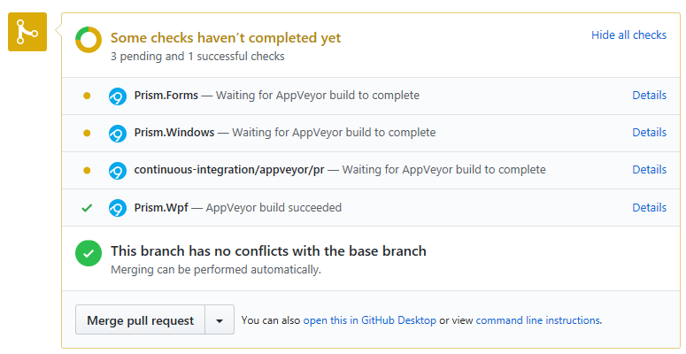 Customize Commit Status Context On Project Level · Issue 1083 · Appveyorci · Github