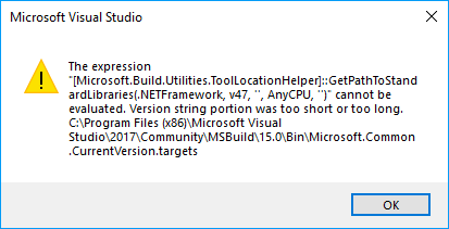 [BUG] Passthrough of TargetFrameworkVersion removes '.' from version number · Issue #1336 ...