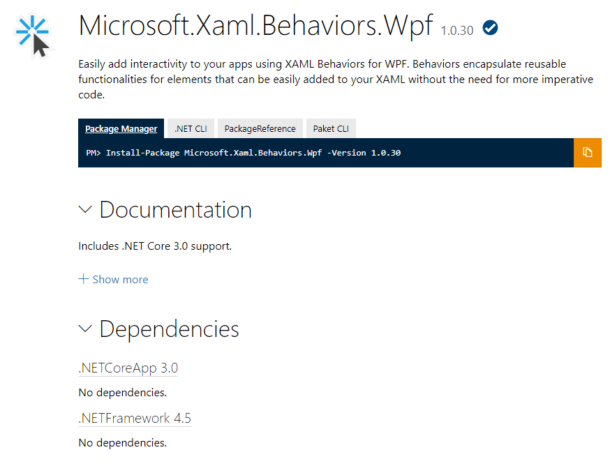 No support for .NET Framework 4.0 · Issue #52 · microsoft/XamlBehaviorsWpf · GitHub