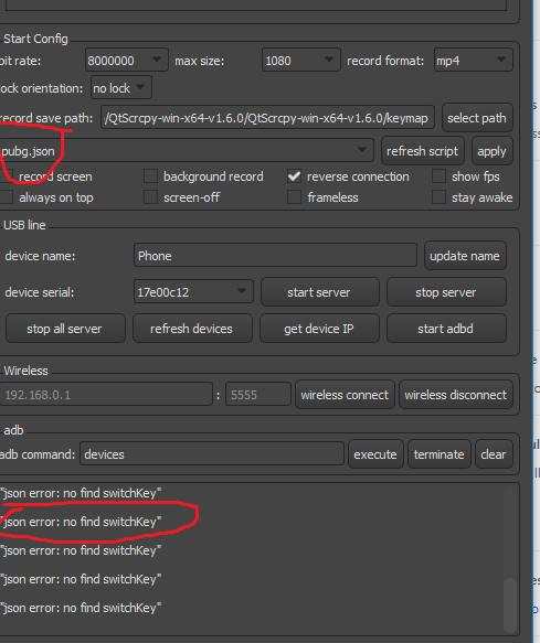 "json error: no find switchKey" · Issue #398 · barry-ran/QtScrcpy · GitHub