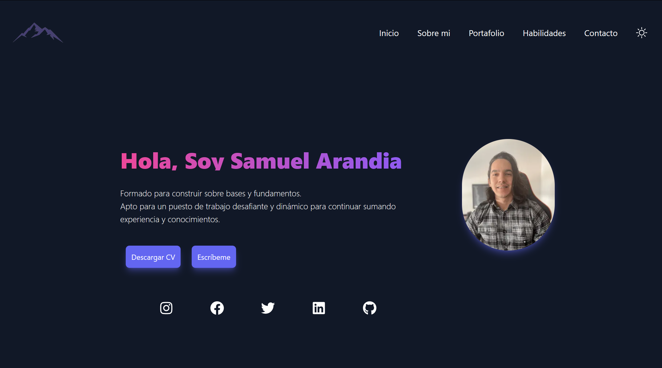 GitHub - samuelArandia/portafolio2.0: My portfolio improved