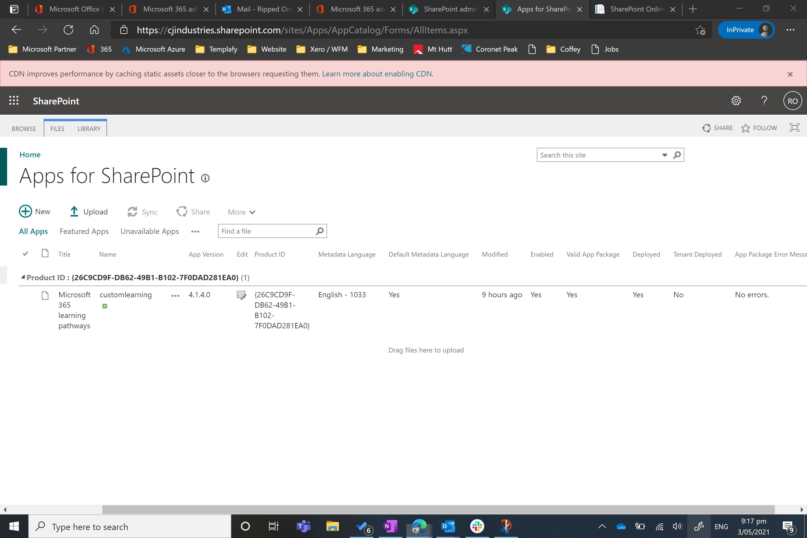 SharePoint Learning Pathways - Multiple Fails · Issue #496 · SharePoint/sp-provisioning-service ...