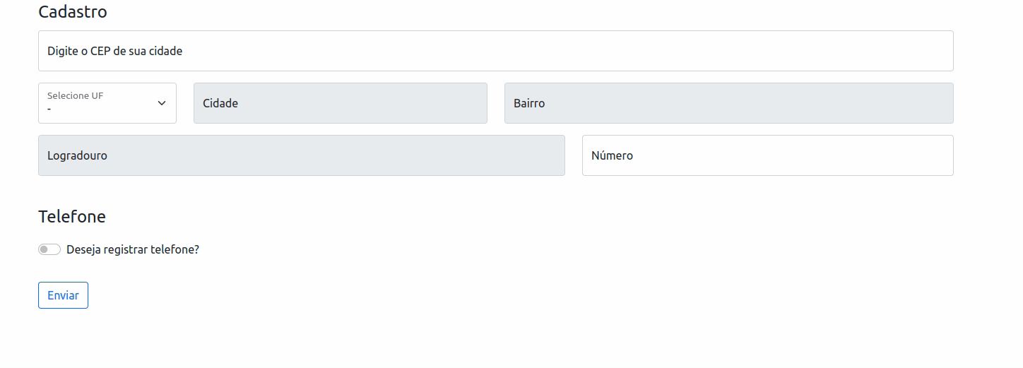 Github Beasou Formulariorequest Formulário Utilizando Api Viacep E Estilização Com O Bootstrap