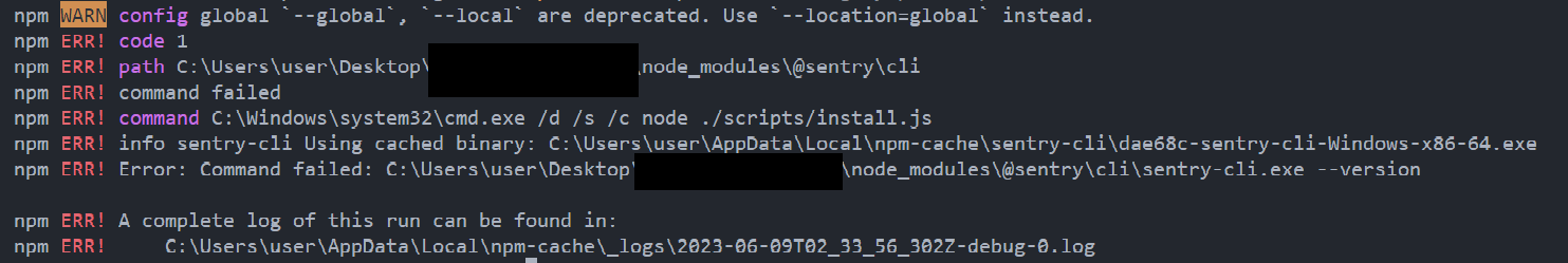 Sentry CLI Plugin: Command failed / error : API request failed · Issue #1626 · getsentry/sentry ...