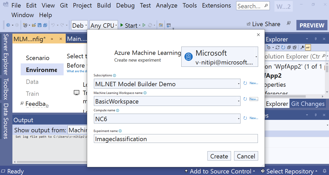 A11y_Model Builder_Create New Experiment_Resize Text: When resized text to 200%, entire content ...