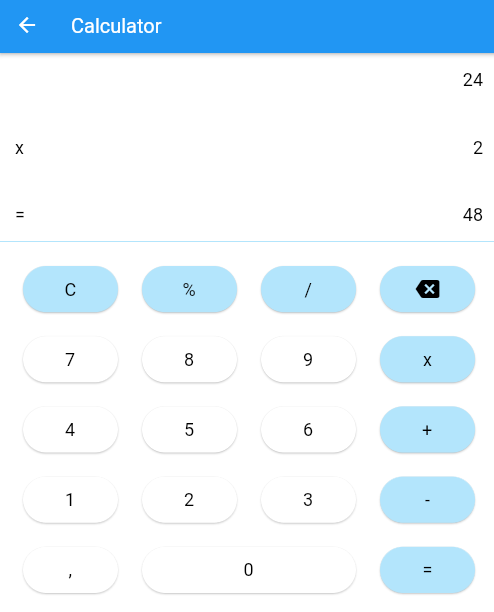 GitHub - rizkyitaji/calculator: Simple calculator app built with flutter