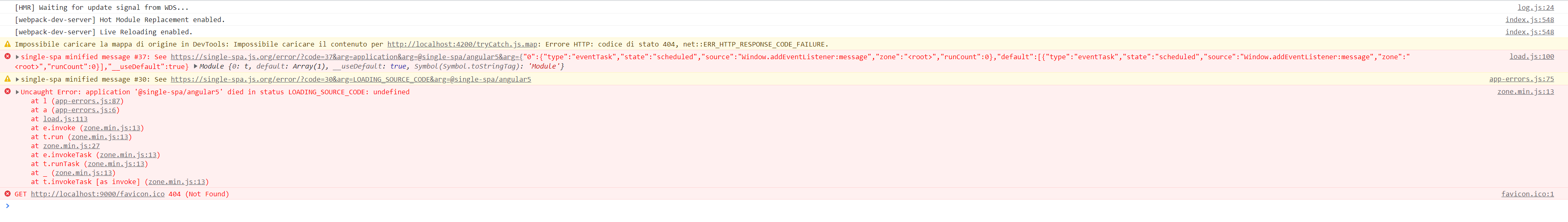 application '@single-spa/angular5' died in status LOADING_SOURCE_CODE: undefined · Issue #900 ...