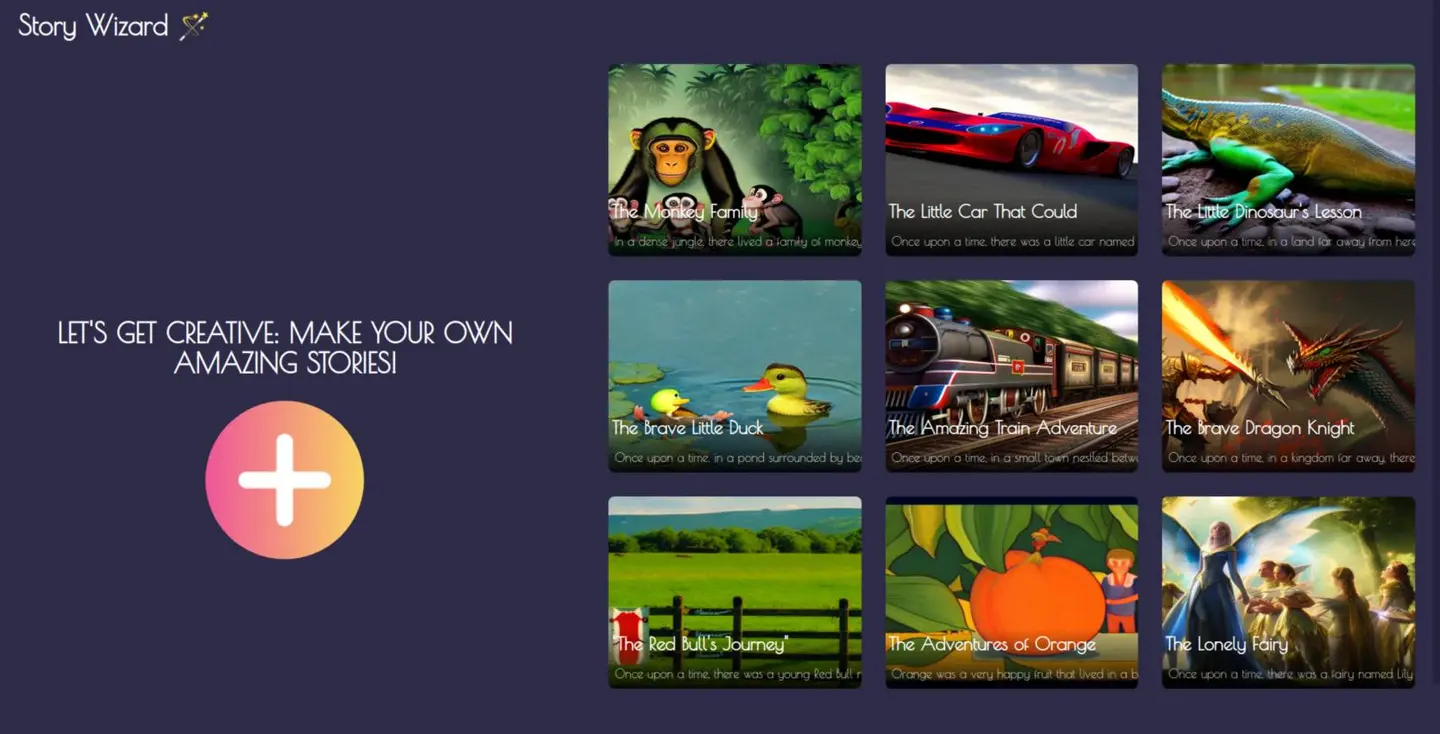 GitHub - sumukhmg/Story-wizard