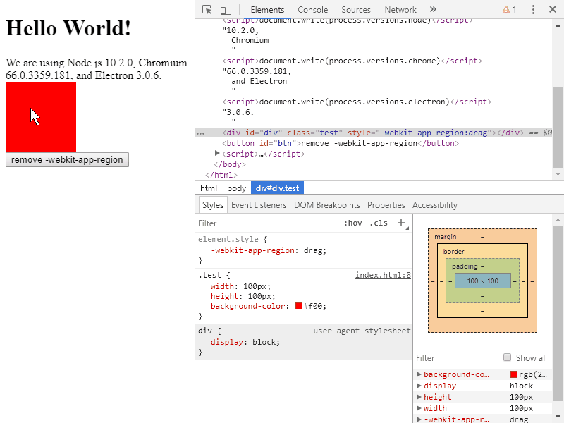 Frameless Window Webkit App Regiondrag Question · Issue 15386 · Electronelectron · Github 