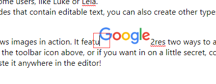 When insert inline image, the caret position should be below · Issue ...