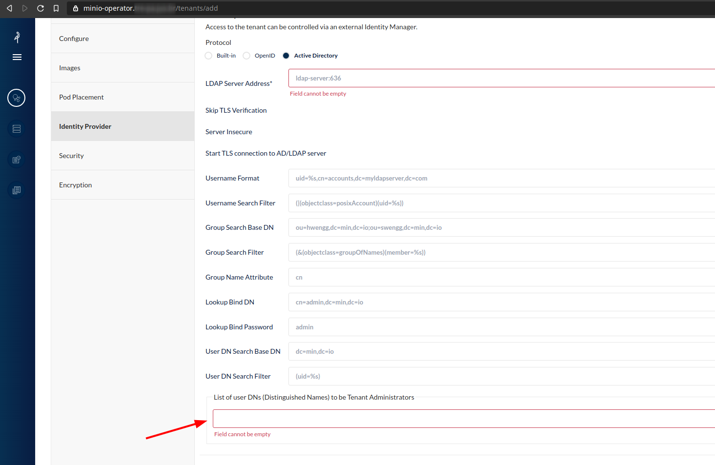 Minio Operator - LDAP · Issue #852 · minio/operator · GitHub