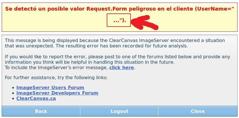 Cross-site Scripting (XSS) and HTML Injection on ClearCanvas ImageServer 3.0 Alpha · Issue #227 ...