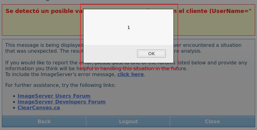 Cross-site Scripting (XSS) and HTML Injection on ClearCanvas ImageServer 3.0 Alpha · Issue #227 ...