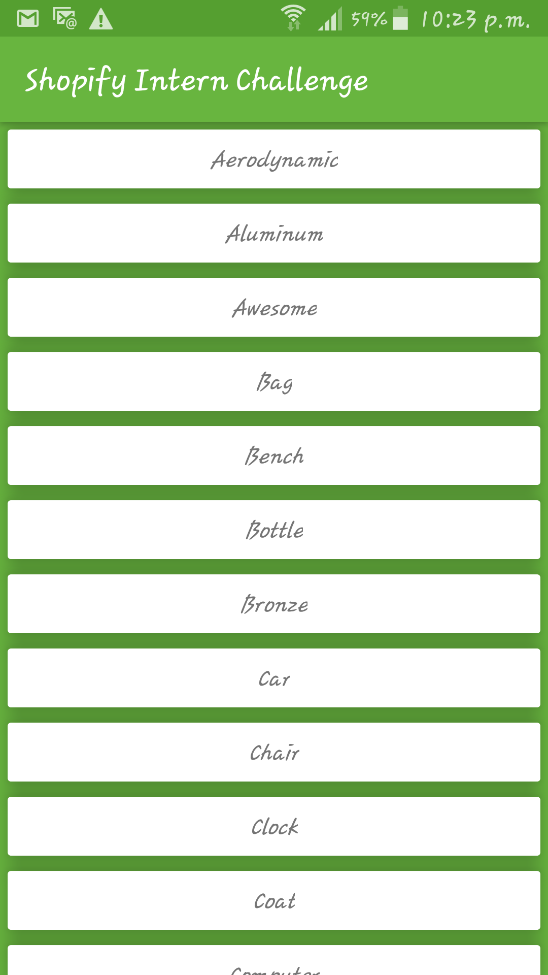 GitHub - navczydev/ShopifyIntern: Internship challenge implemented using Kotlin, Java, and ...