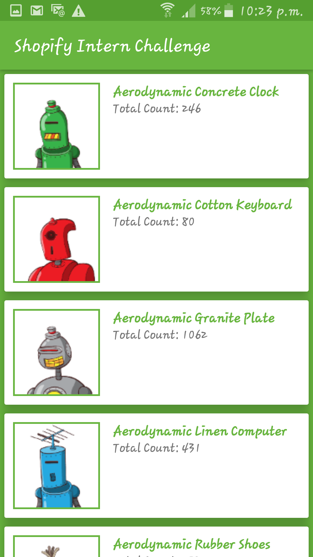 GitHub - navczydev/ShopifyIntern: Internship challenge implemented using Kotlin, Java, and ...