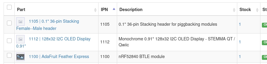Sort by Column in Stock screen? · Issue #1057 · inventree/InvenTree · GitHub