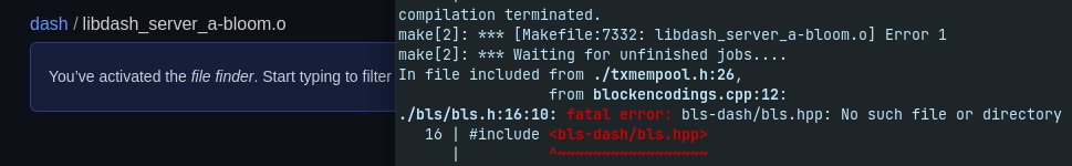 fatal error: bls-dash/bls.hpp: No such file or directory · Issue #4444 · dashpay/dash · GitHub
