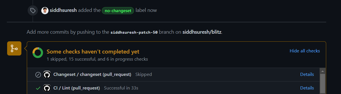 #3361 Add CI action that checks if changeset was added by siddhsuresh · Pull Request #3850 ...