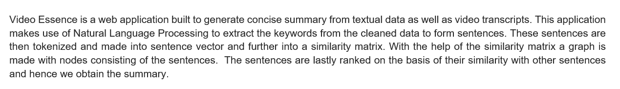 GitHub - ayush396/Video-Essence