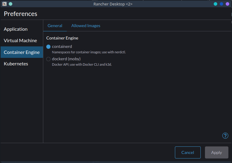 Consistent Design For Dialogs In Rancher Desktop · Issue 5698 