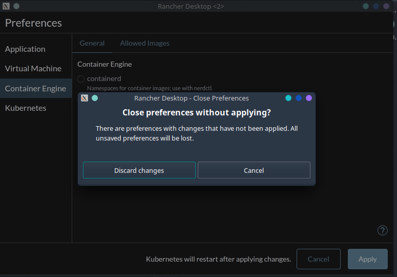 Consistent Design for Dialogs in Rancher Desktop · Issue #5698 · rancher-sandbox/rancher-desktop ...
