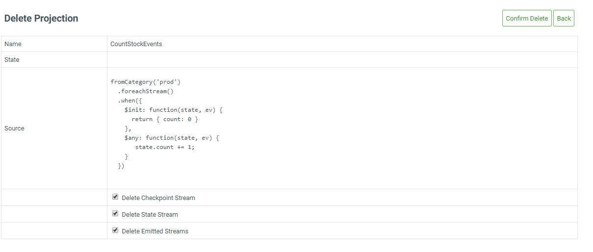 Cannot disable or delete a projection · Issue #1474 · kurrent-io/KurrentDB · GitHub
