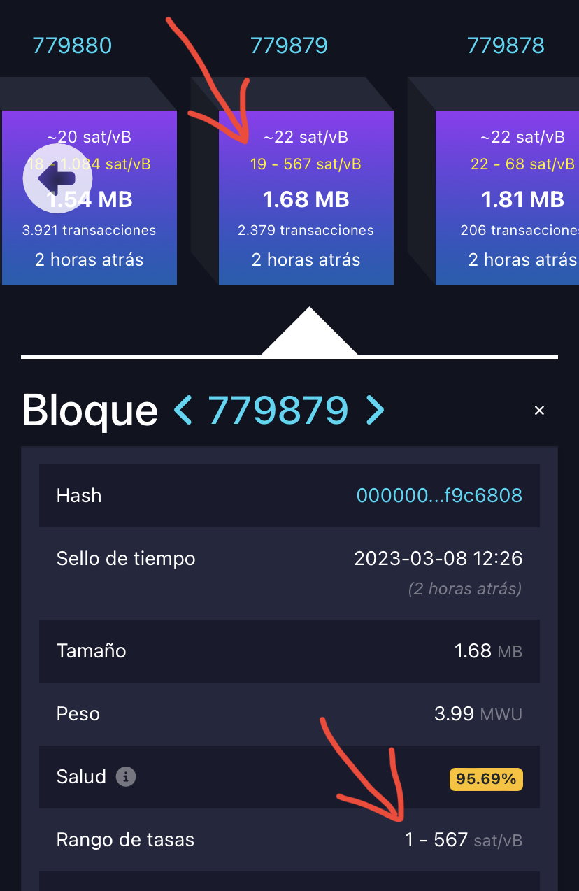 Use Same Fee Span Algorithm To Display On Block And Block Details · Issue 3282 · Mempool 0226